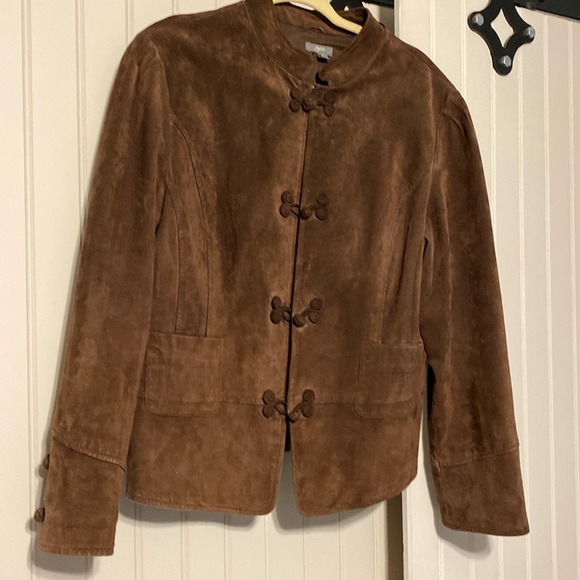 J. Jill | Jackets & Coats | J Jill Beautiful Chestnut Suede Jacket ...